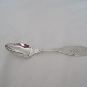 American Coin Silver Spoon Engraved "fi" in Fiddle Pattern. More Than ...