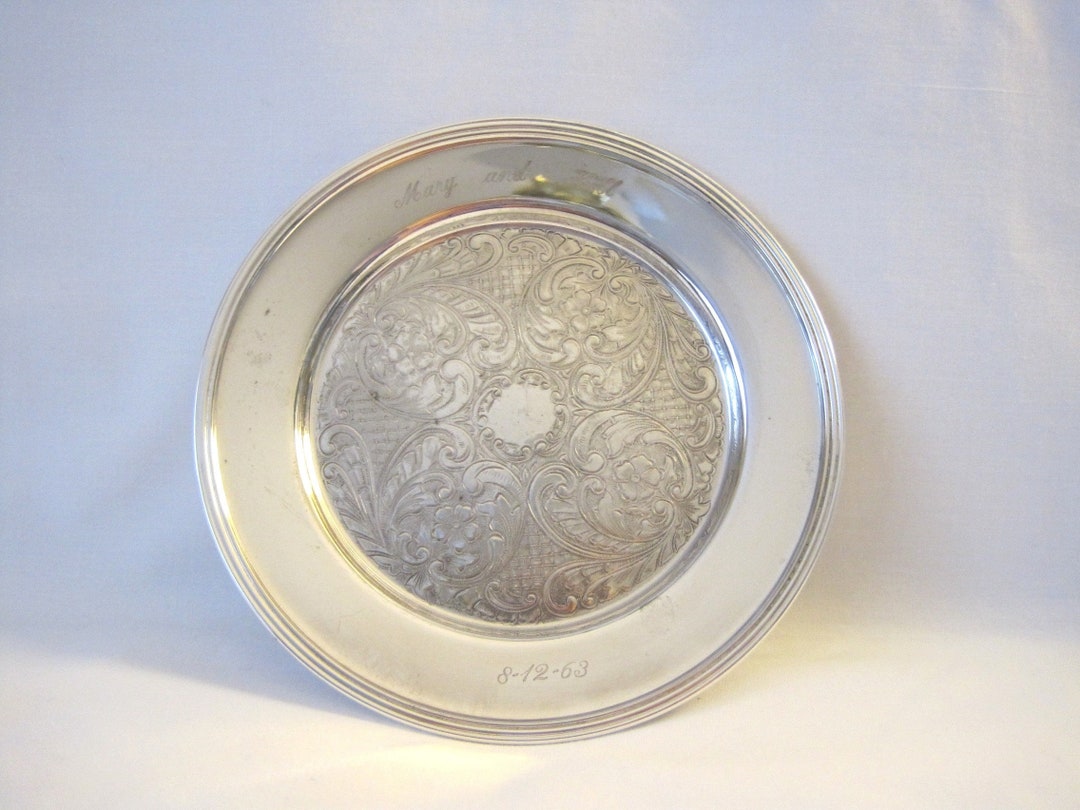 Plate; Antique American Silverplate Silver Plate Bread and Butter Plate ...