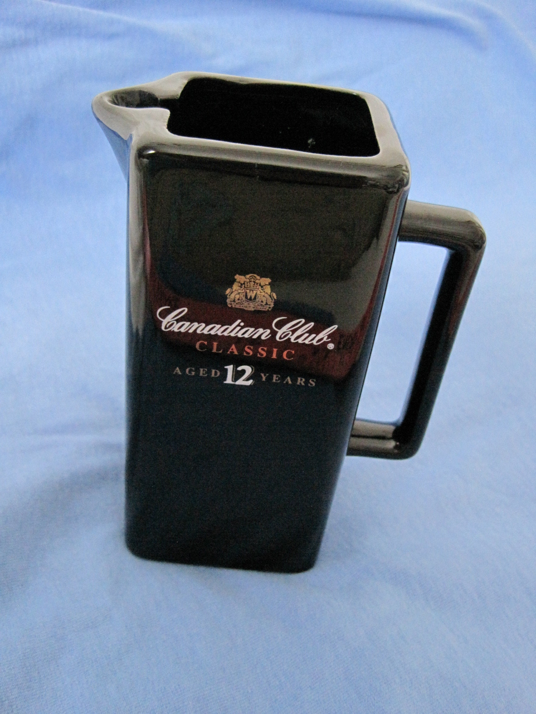 Canadian Club Square Pitcher With Rectangular Handle and Ice - Etsy