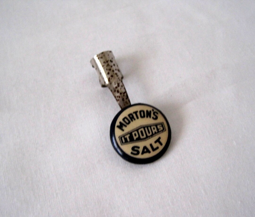 Vintage "morton Salt" Advertisement Pen Pencil Topper; "it Pours"; 1930 ...
