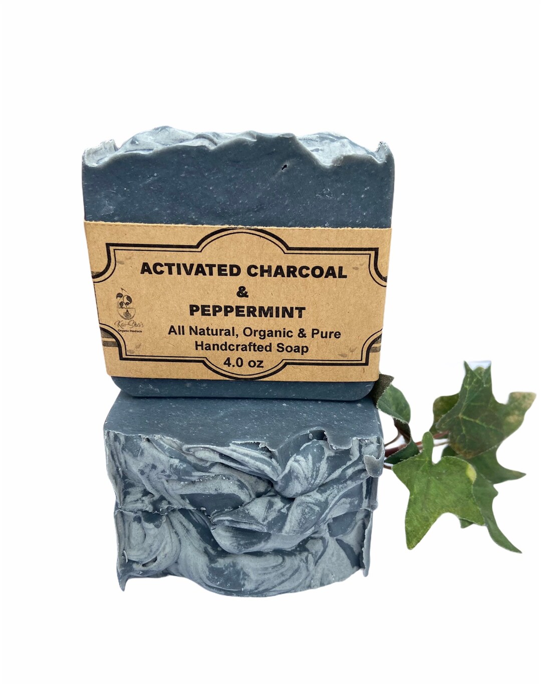 Charcoal Peppermint Soap: All Natural Handmade Face Wash - Etsy