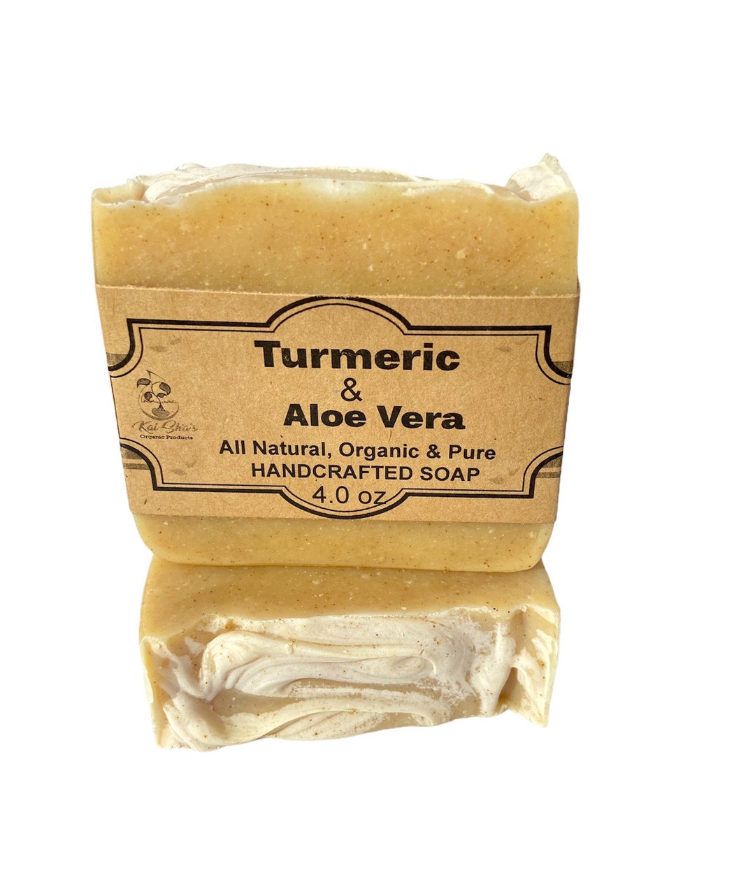 Turmeric and Aloe Vera Bar Soap | Brightening | Facial Bar | Unscented ...