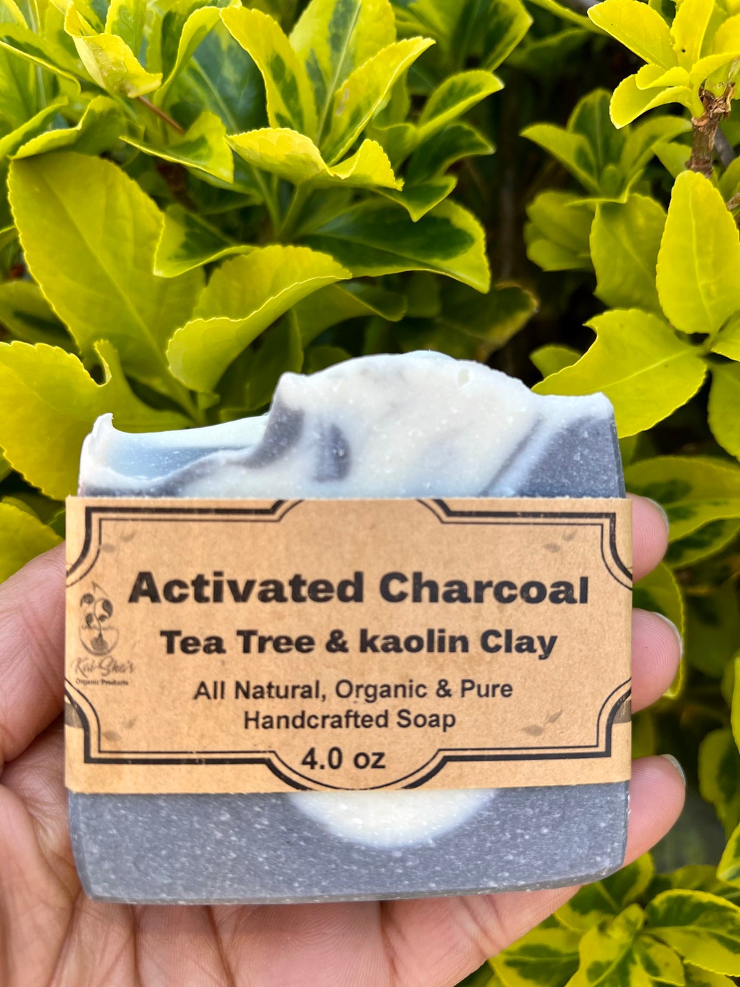 Activated Charcoal Tea Tree Kaolin Clay Bar Soap - Handmade - Face Bar ...