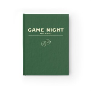 Game Night Scorebook green - Etsy