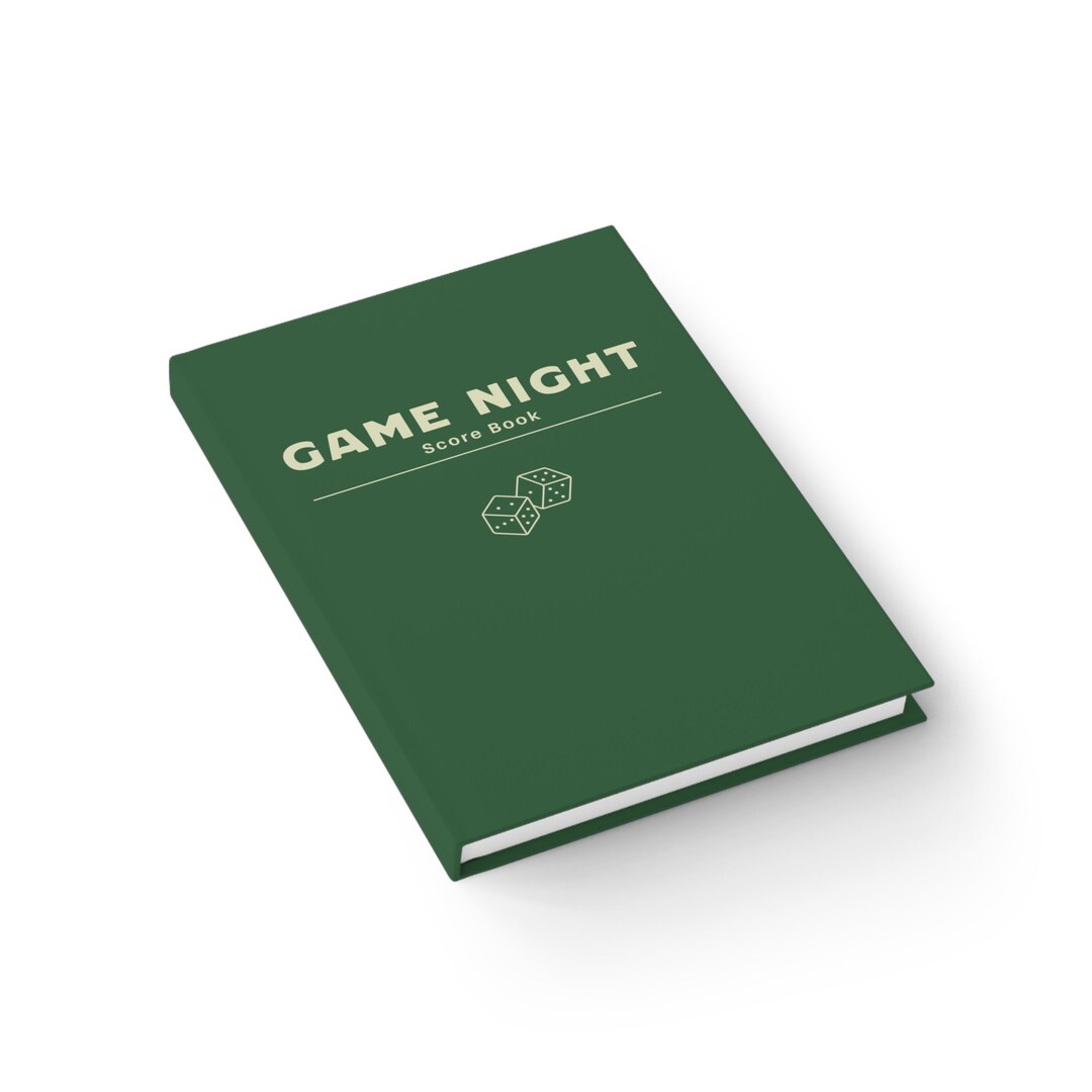 Game Night Scorebook green - Etsy