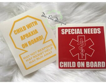Special needs decals | Etsy