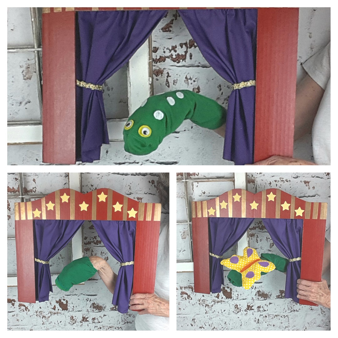 Very Hungry Caterpillar Puppet Transforming Puppet Teacher - Etsy