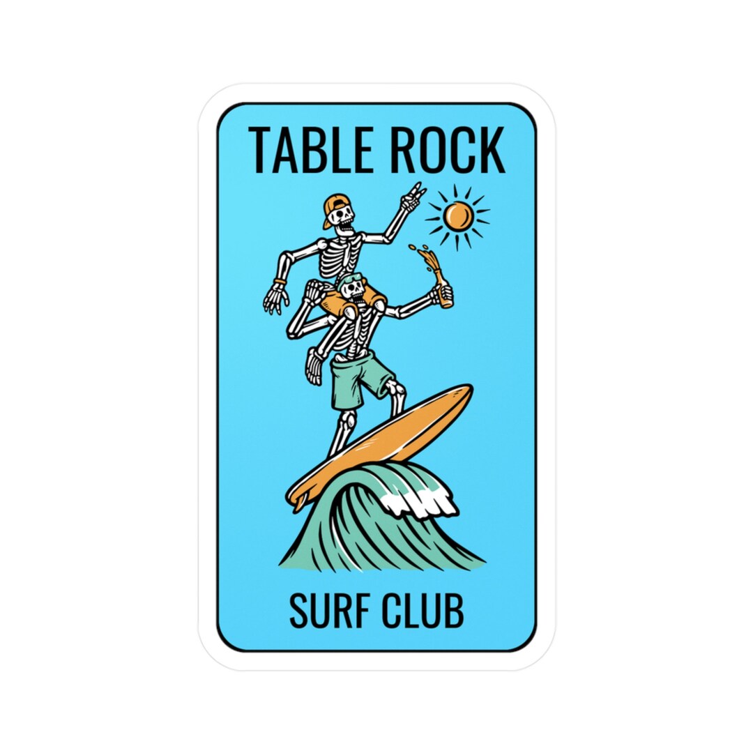 Table Rock Lake Surf Club Sticker - Etsy