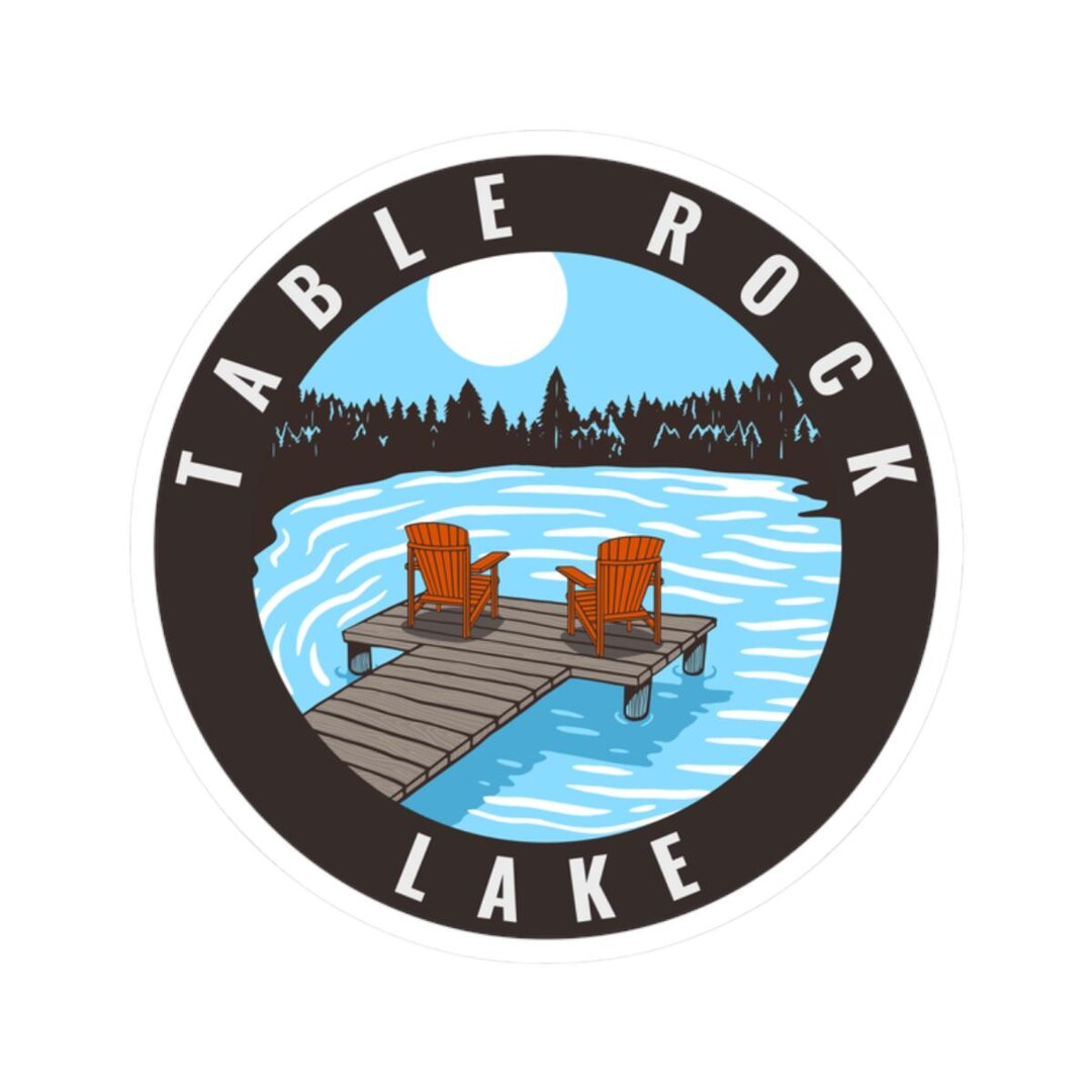 Table Rock Lake Sittin' on the Dock Sticker - Etsy