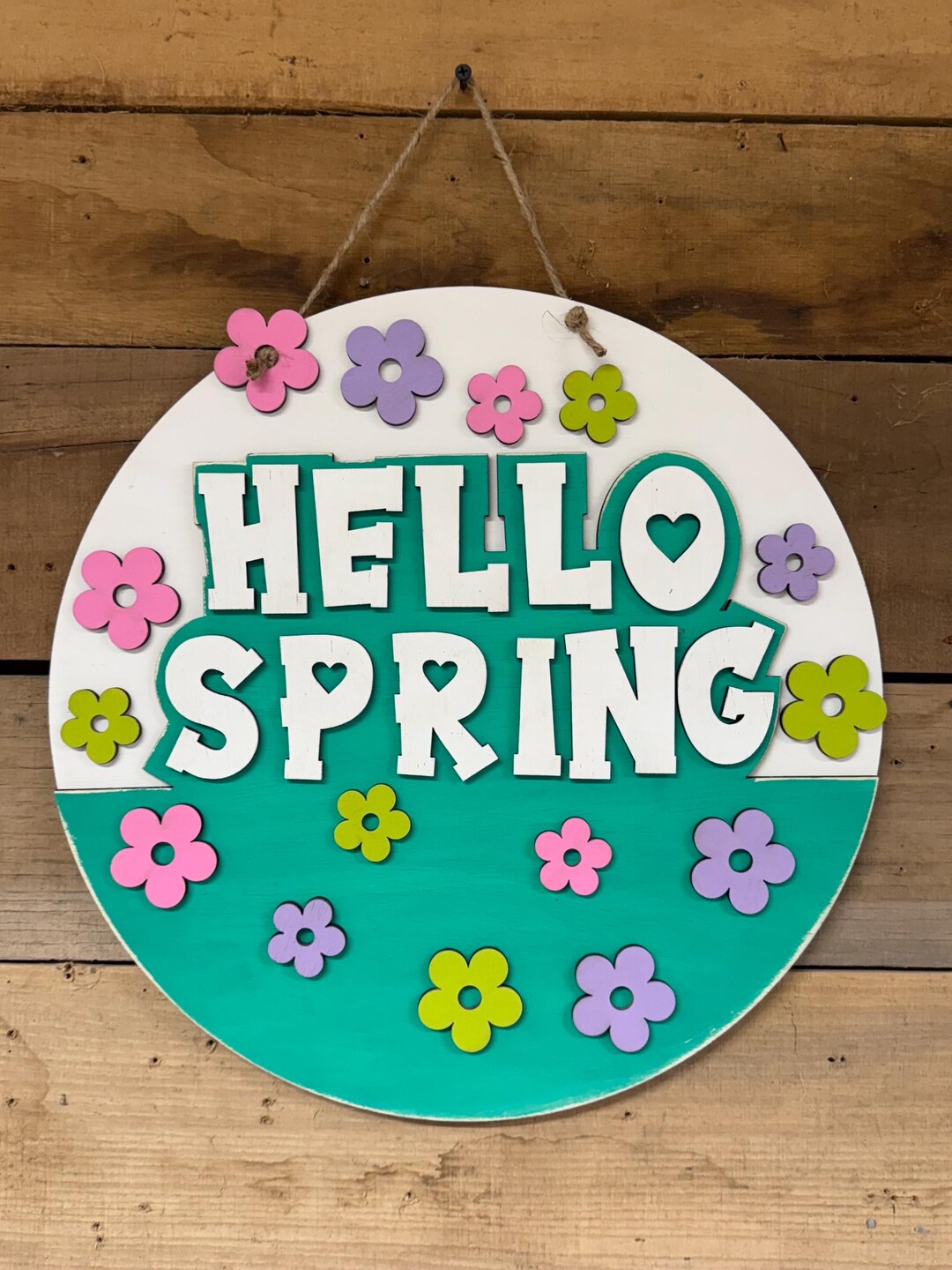 Hello Spring Door Hanger. Various Sizes Available. - Etsy