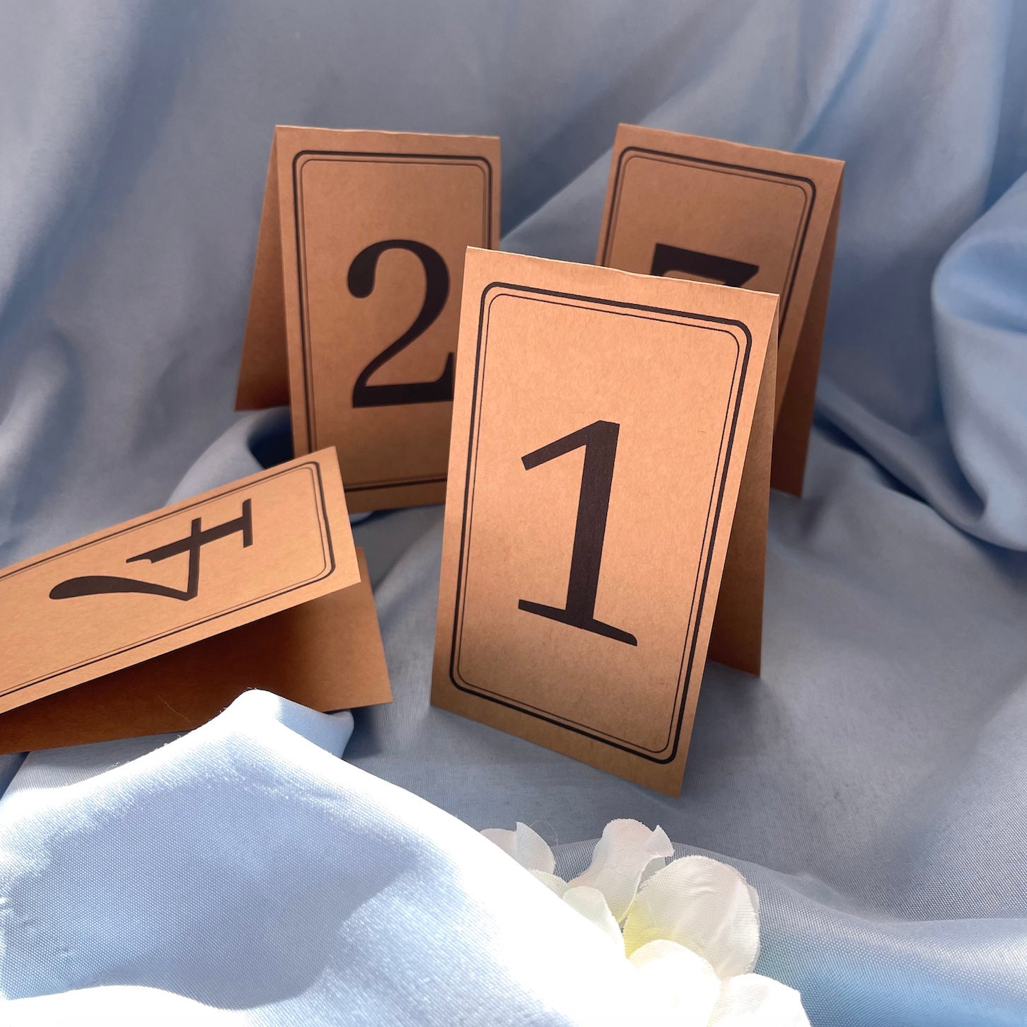 Printable Wedding Table Numbers - Event Table Numbers Foldable ...