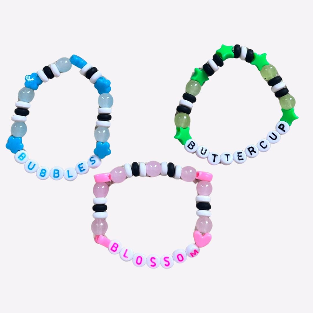 Powerpuff Girls Beaded Bracelets, Powerpuff Girls, Bracelets, Word ...
