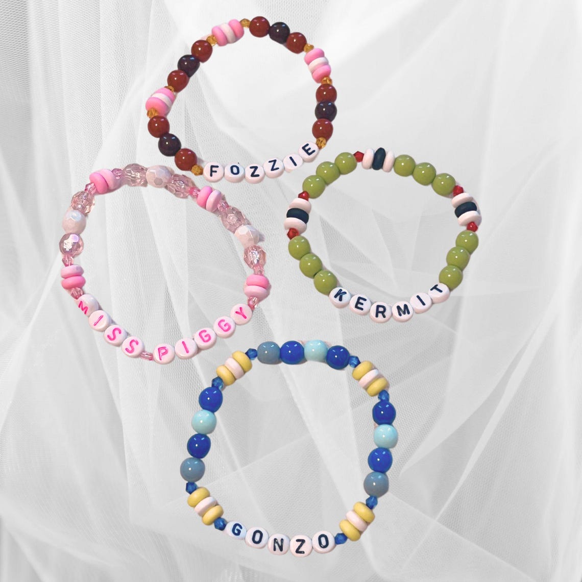 Muppets Beaded Bracelets, Jewelry, Gifts, Muppet Inspired, Best Friend ...