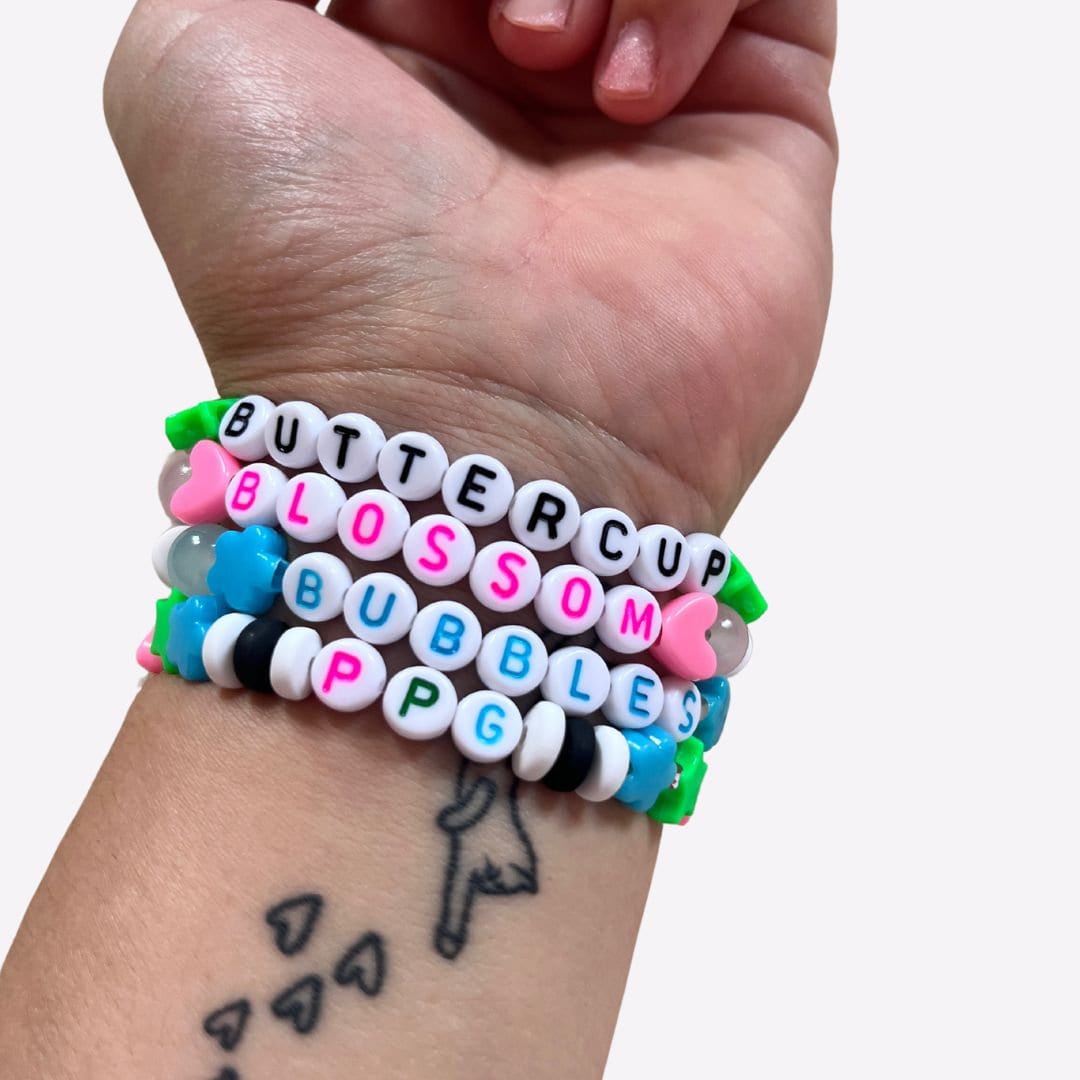 Powerpuff Girls Beaded Bracelets, Powerpuff Girls, Bracelets, Word ...