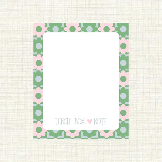 Lunch Box Love Notes Lunch Box Notes Lunch Notepad Kids - Etsy