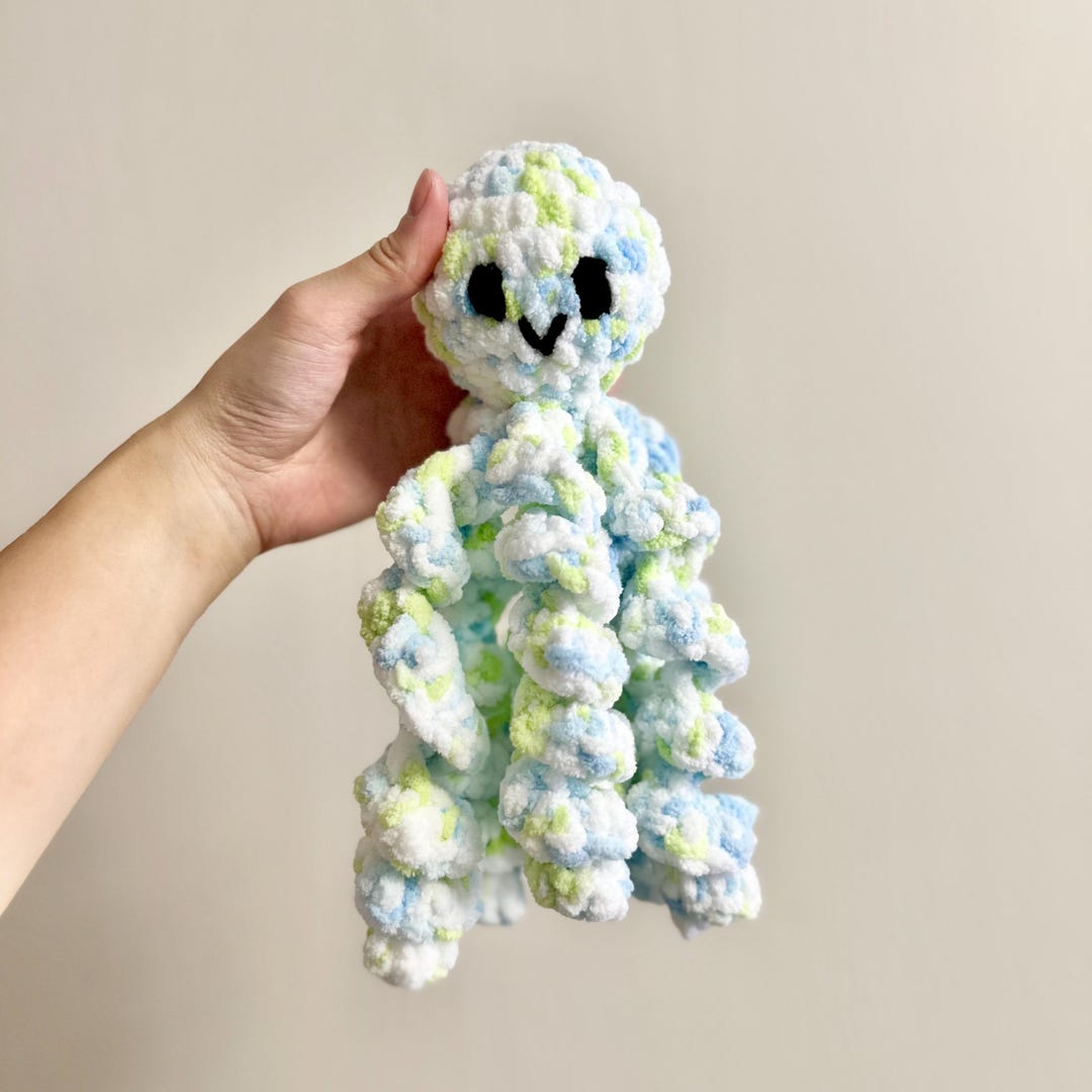 Preemie Octopus Fluffy Plushie, NICU Doll for Babies, Crochet, Handmade ...