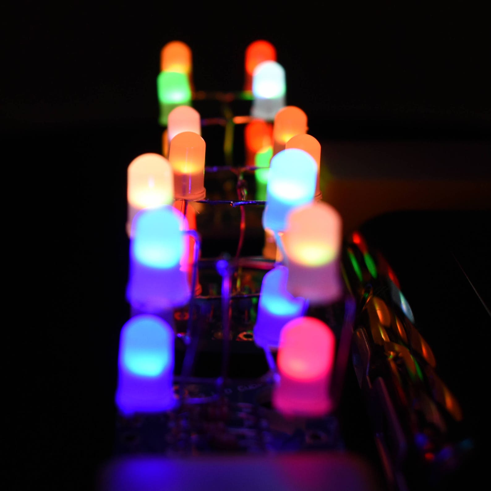 2x2x2 RGB LED Cube DIY Kit - Etsy