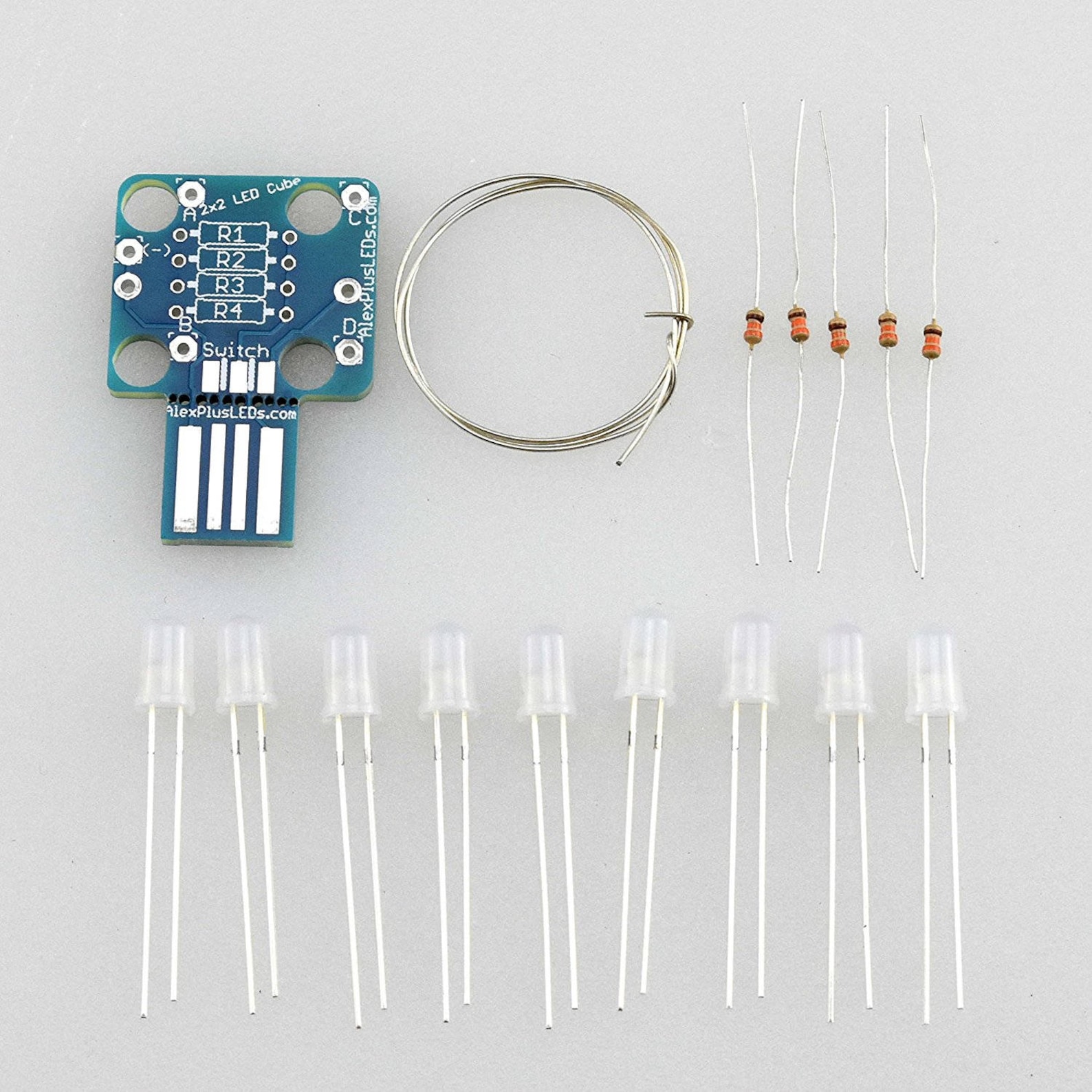 2x2x2 RGB LED Cube DIY Kit - Etsy