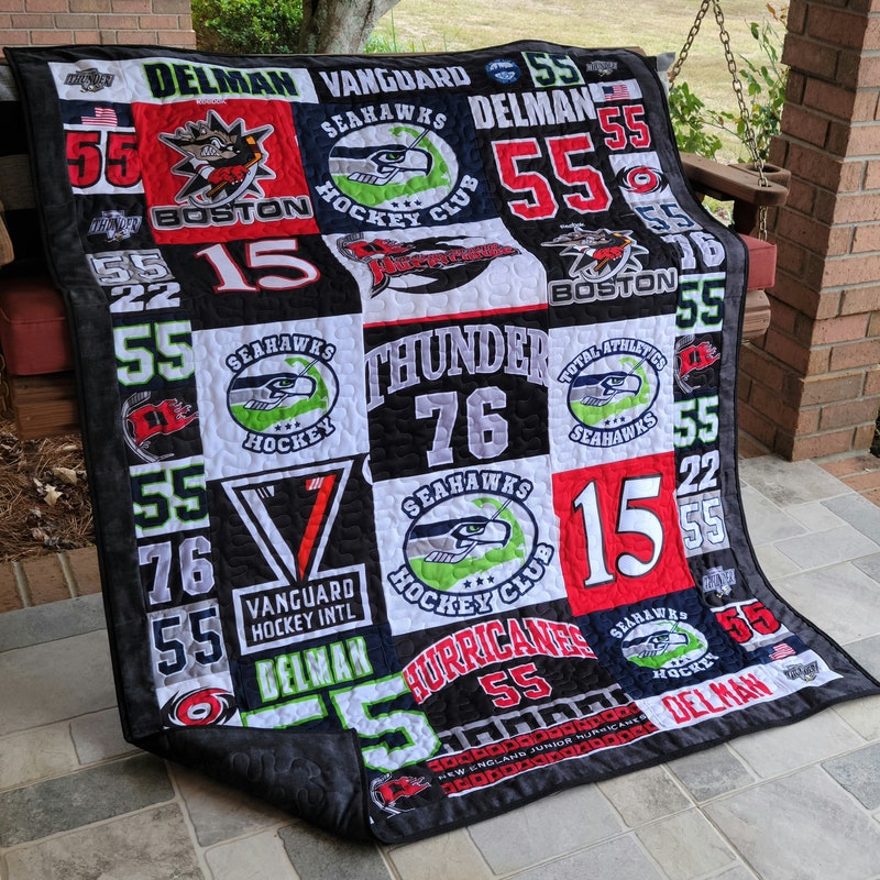 Hockey Quilt - Etsy