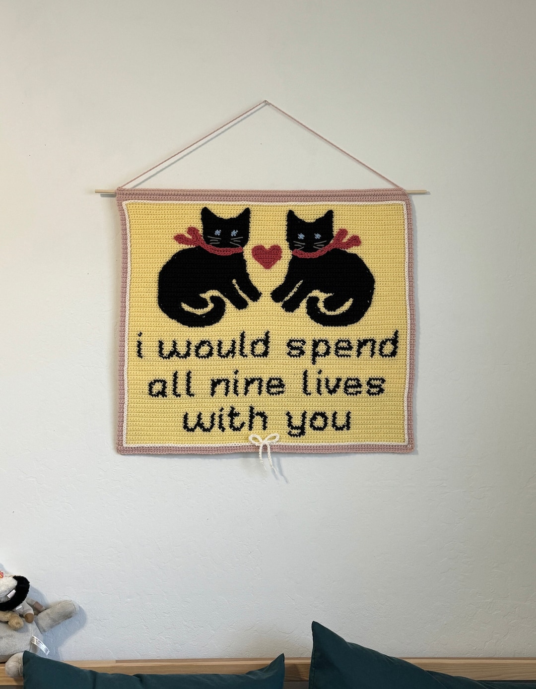Nine Lives Crochet Tapestry Pattern / Wall Hanging / Wall Art / Instant ...