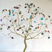 Golden Wire Tree Sculpture With Flowers - Etsy