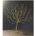 Golden Wire Tree Sculpture With Flowers - Etsy