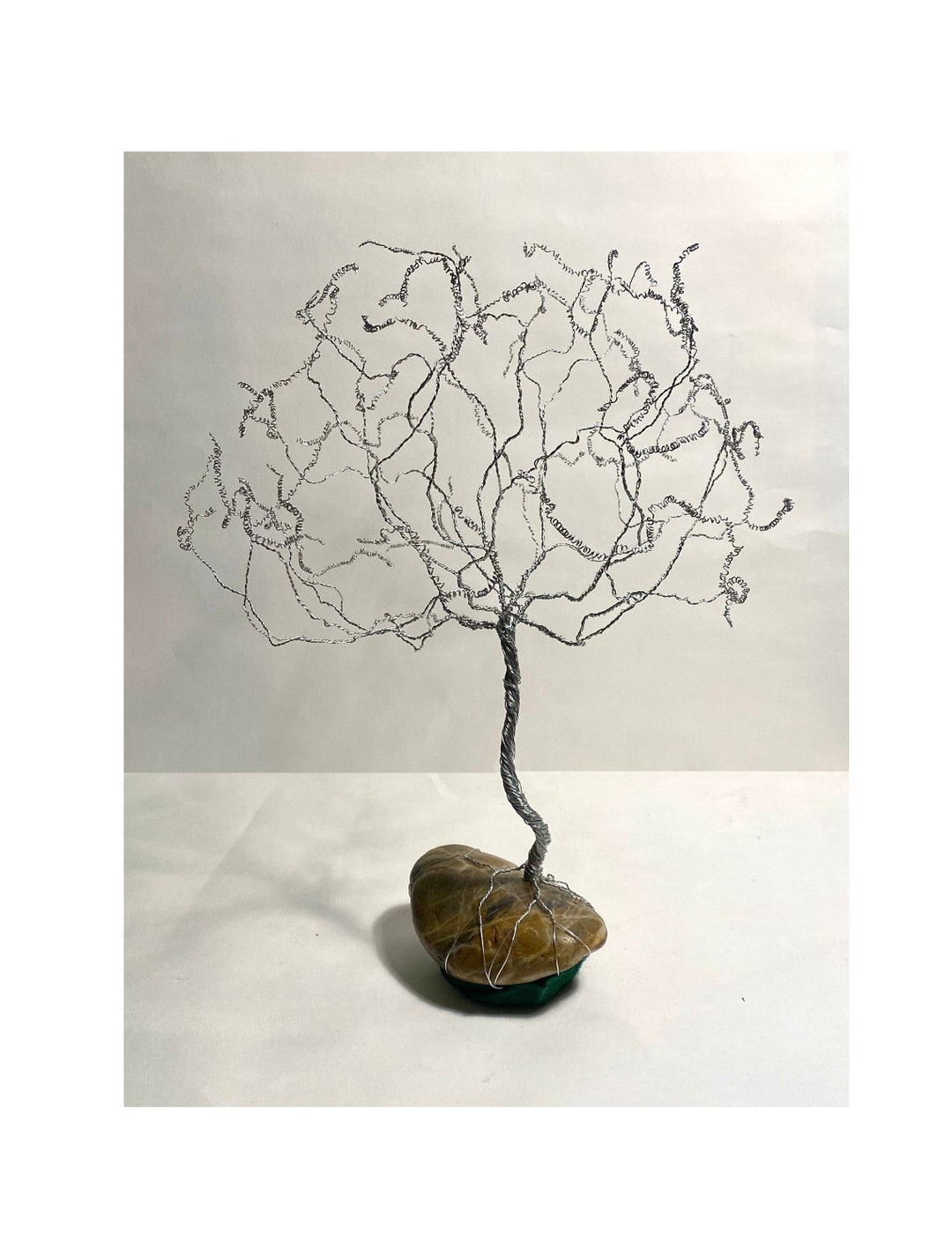 Hand Twisted Wire Tree on Stone - Etsy