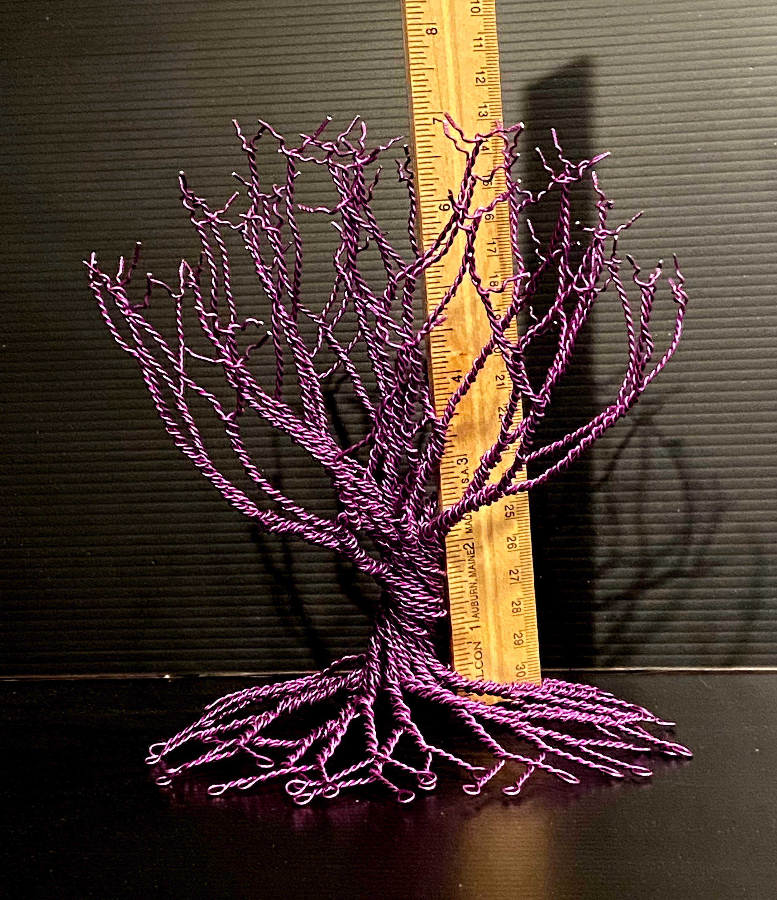 Purple Twisted Wire Tree Sculpture - Etsy