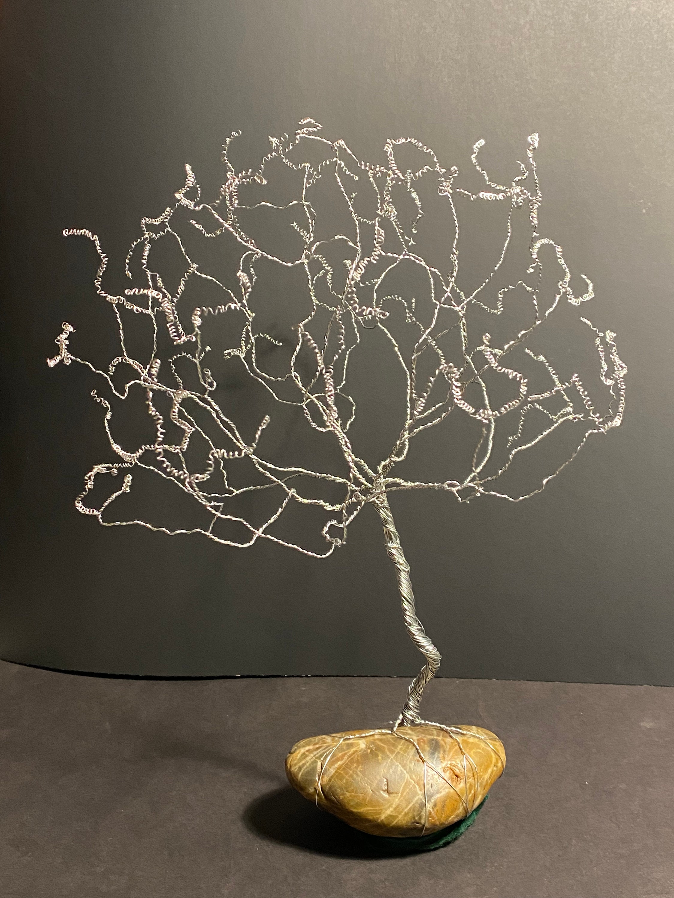 Hand Twisted Wire Tree on Stone - Etsy