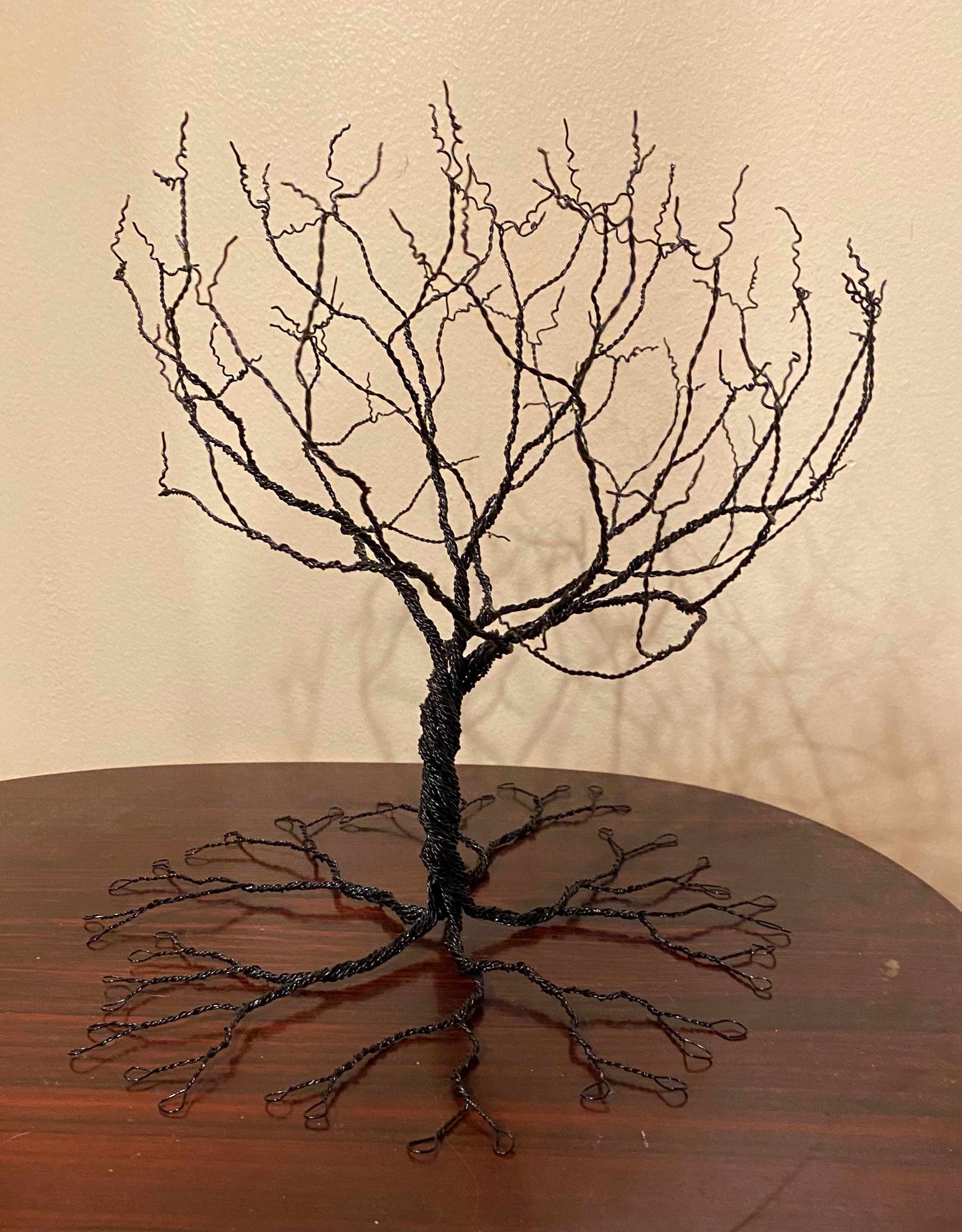 Twisted Black Wire Tree - Etsy