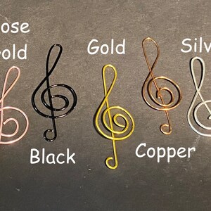 Wire Treble Clef Bookmark - Etsy