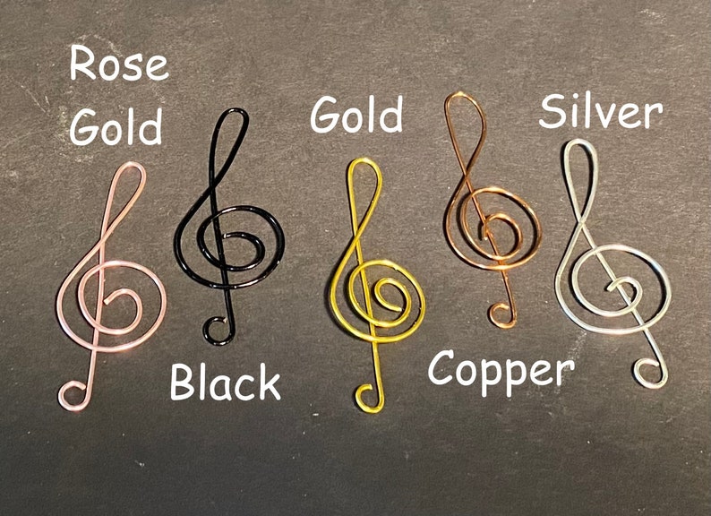 Wire Treble Clef Bookmark - Etsy