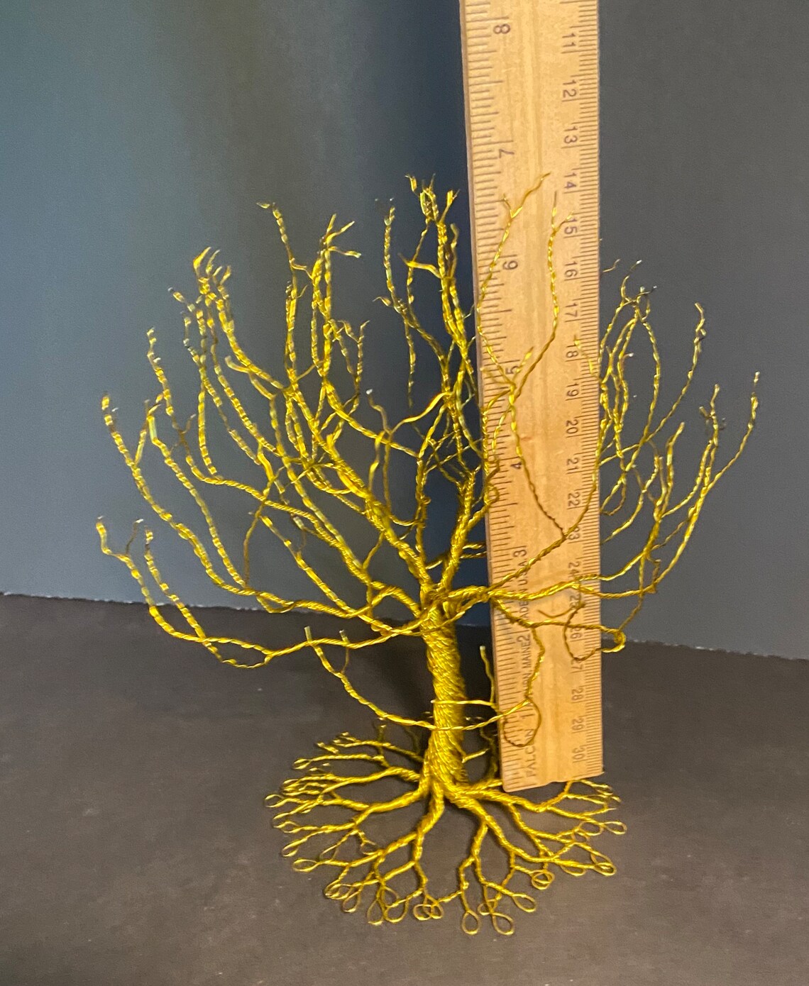 Beautiful Hand Twisted Golden Wire Tree Sculpture - Etsy