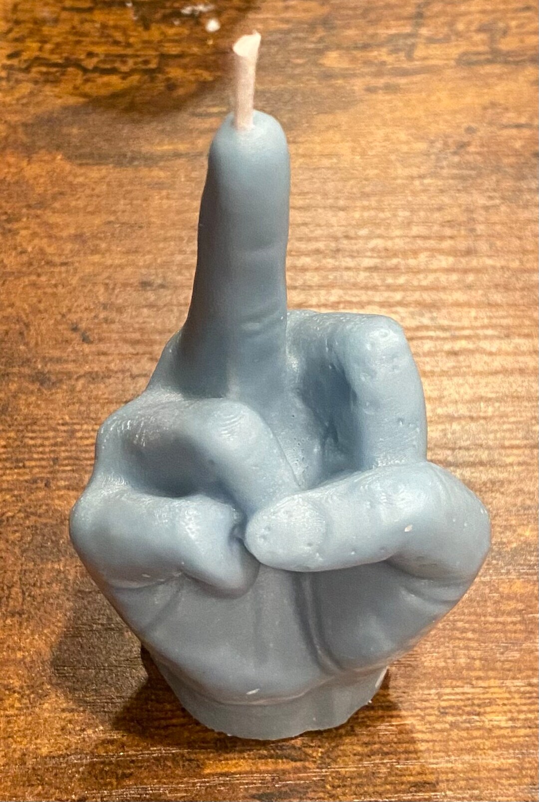 Teal Middle Finger Candle - Etsy