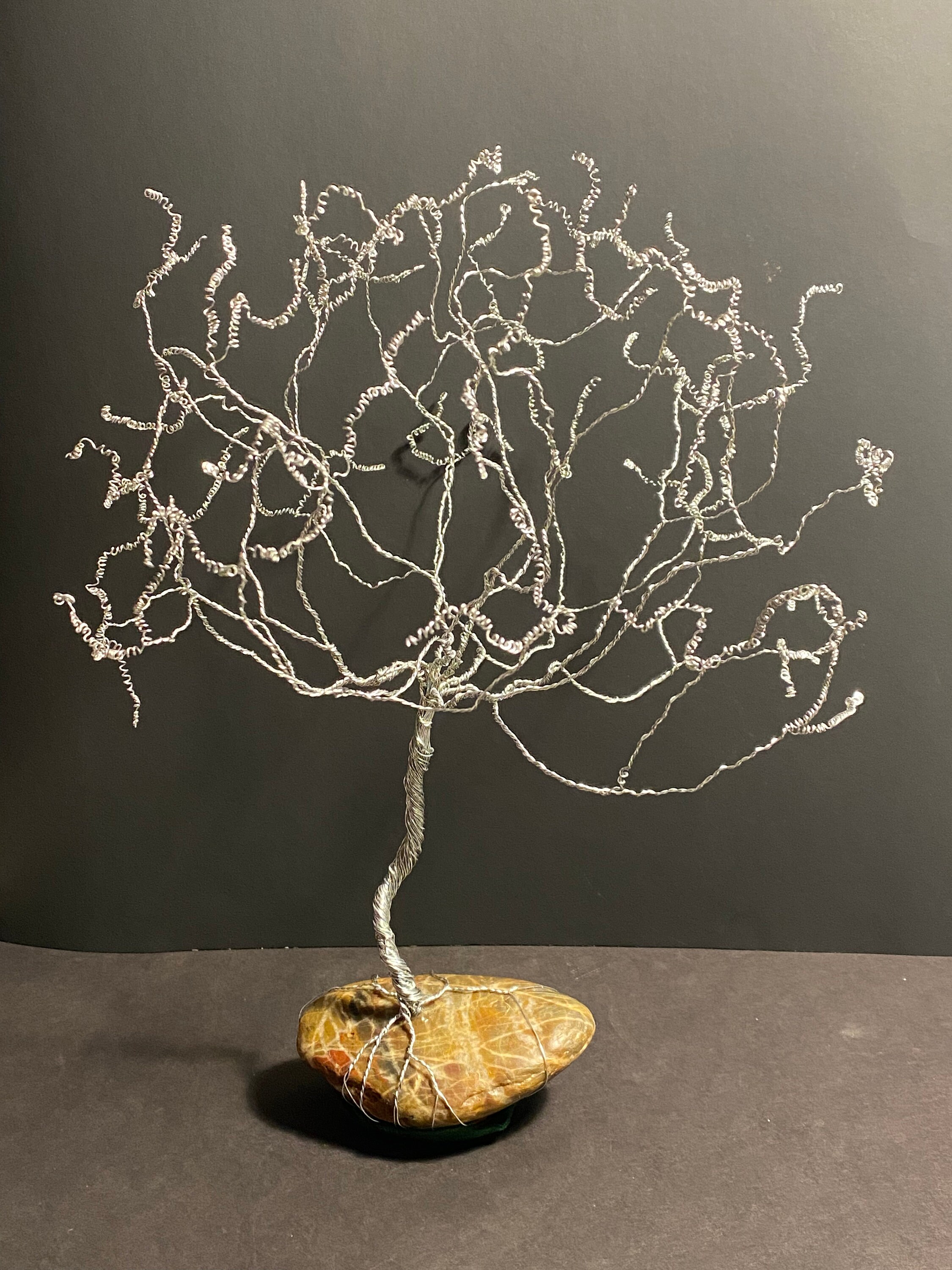 Hand Twisted Wire Tree on Stone - Etsy