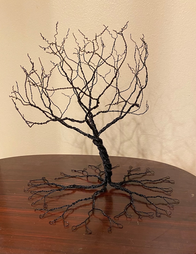 Twisted Black Wire Tree - Etsy