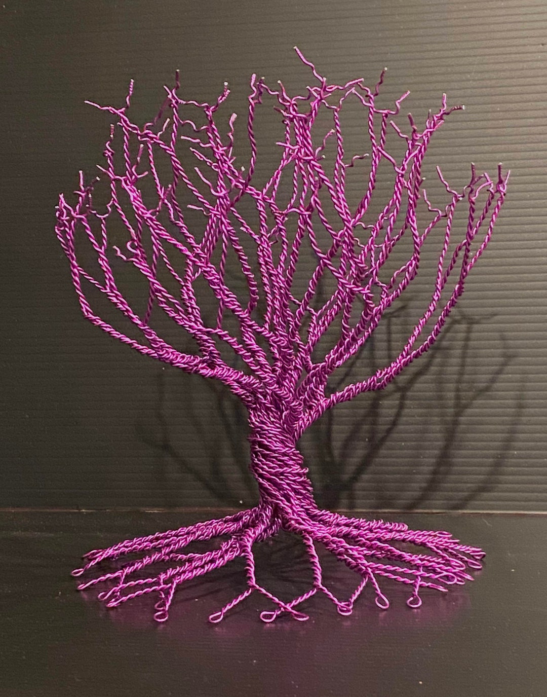 Purple Twisted Wire Tree Sculpture - Etsy