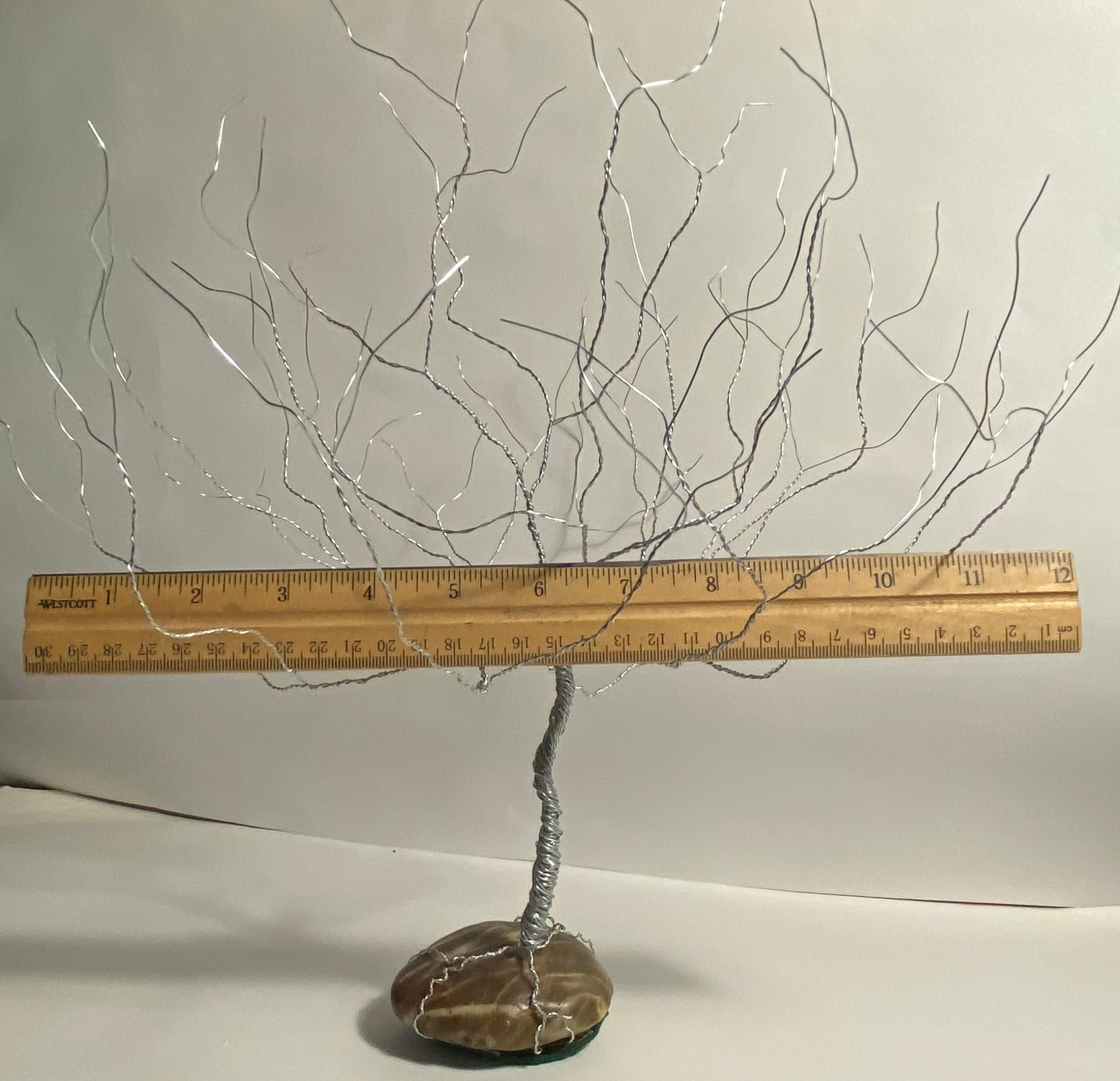 Hand Twisted Wire Tree on River Rock - Etsy
