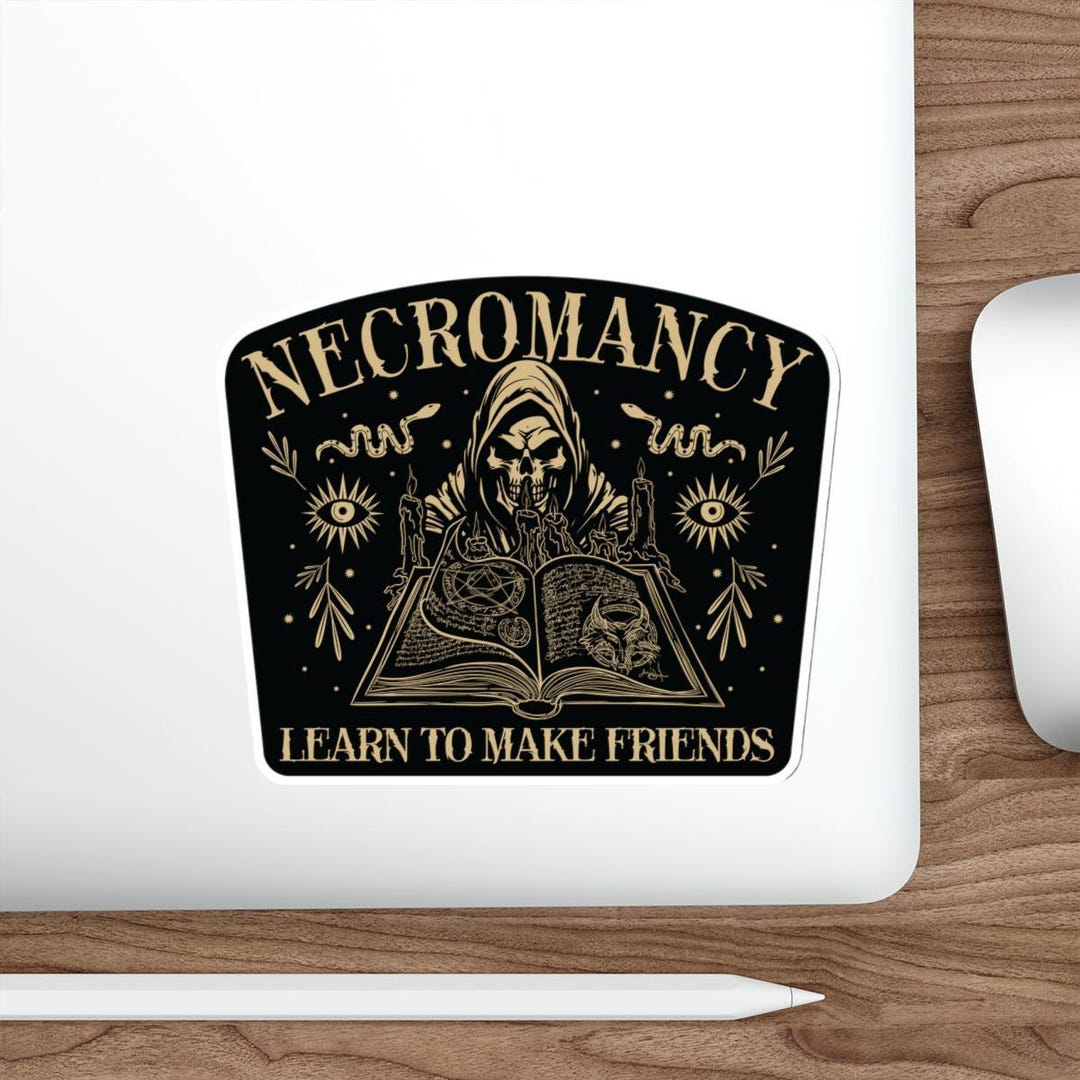 Necromancy DND Funny Tabletop Games Sticker Vinyl Indoor Outdoor Laptop ...