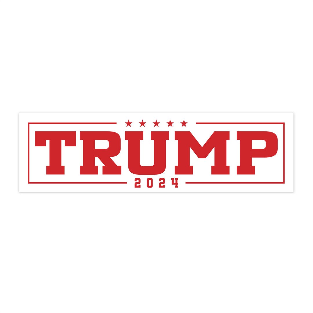Trump 2024 Election, MAGA Sticker, Republican, Donald Trump, Bumper ...