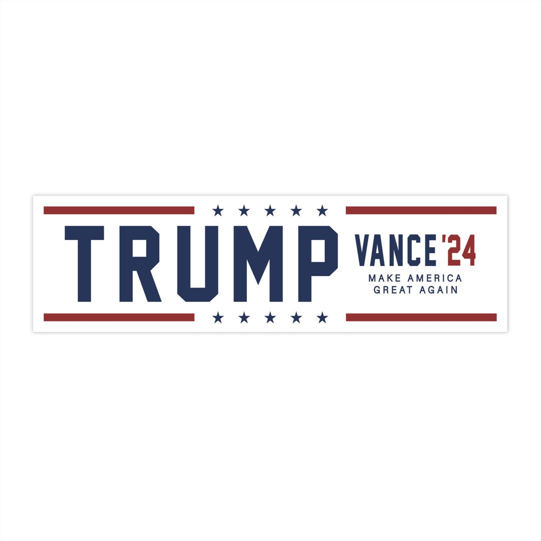 Trump Vance 24 Bumper Sticker Car Sticker Cooler Sticker Waterproof ...