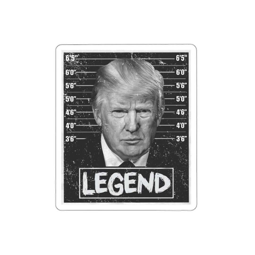 Trump Mugshot Sticker, Election 2024, Trump Legend Sticker Indoor ...