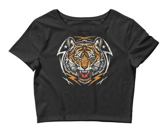 Tiger Crop Top | Etsy