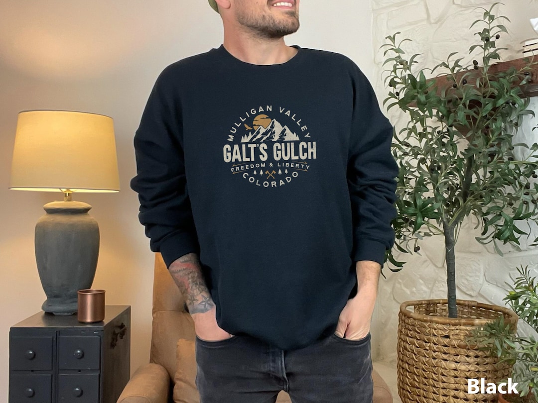 Galt's Gulch Ayn Rand Atlas Shrugged Retro Book Reader Fan Gift for Him Her Unisex Crewneck ...