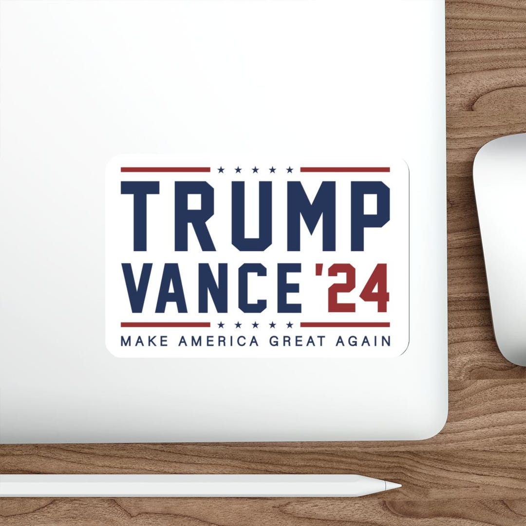 Trump Vance 2024, Election Support Sticker, Republican, Vinyl Indoor ...