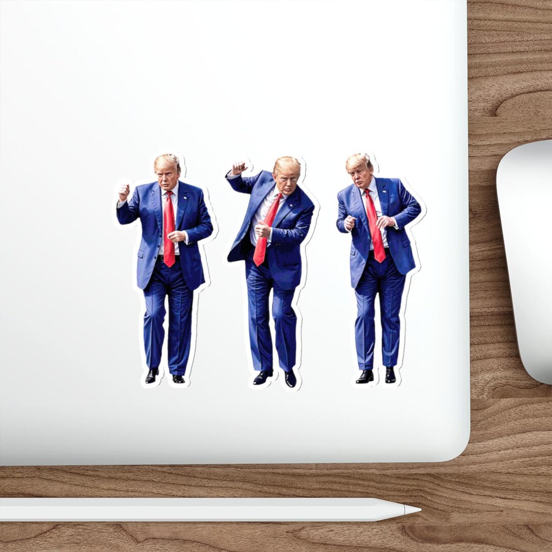 Trump Dance, Funny Sticker, Donald Trump Dance Meme, Funny Political ...
