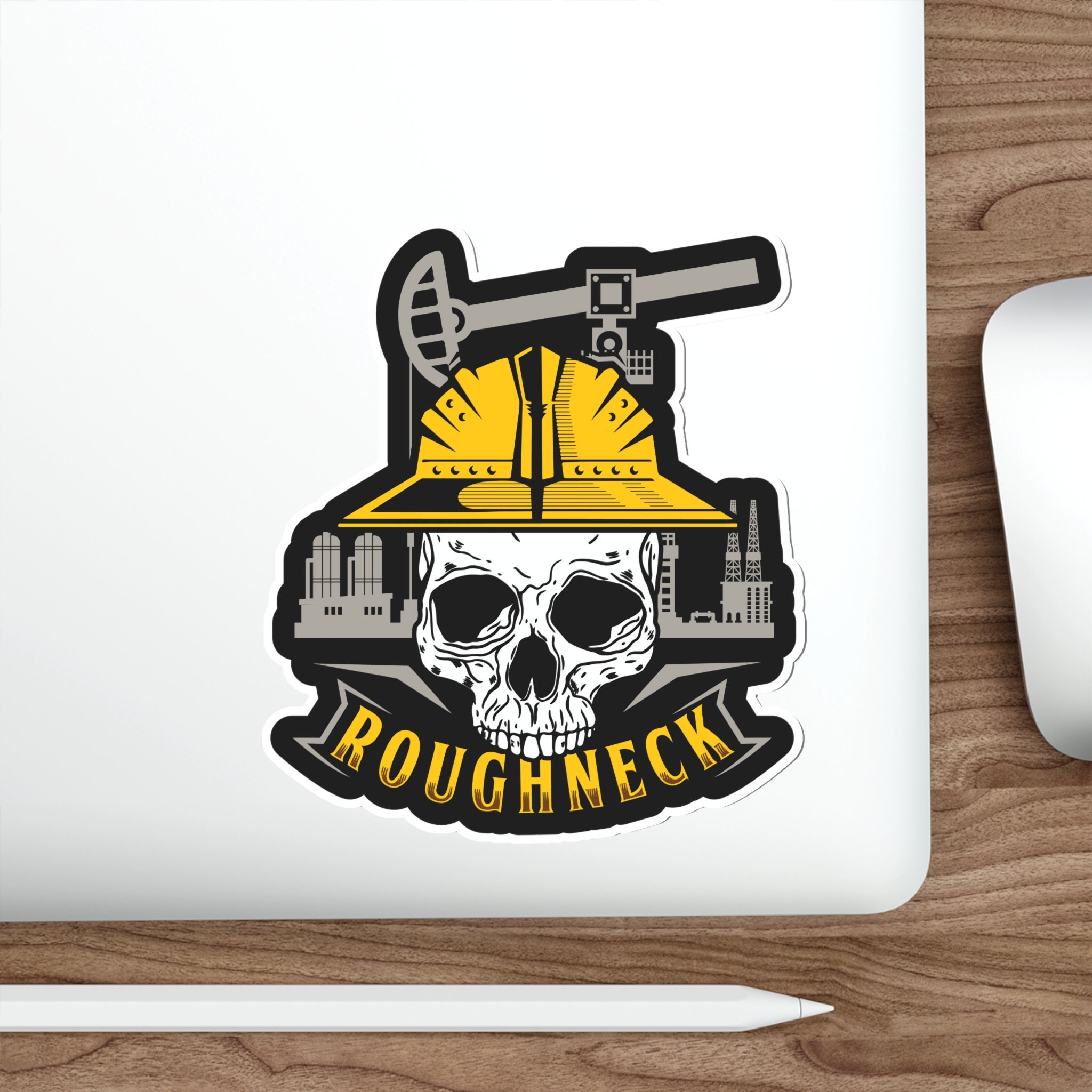 Oil Rig Worker Oilfield Rough Neck Sticker Indoor Outdoor - Etsy