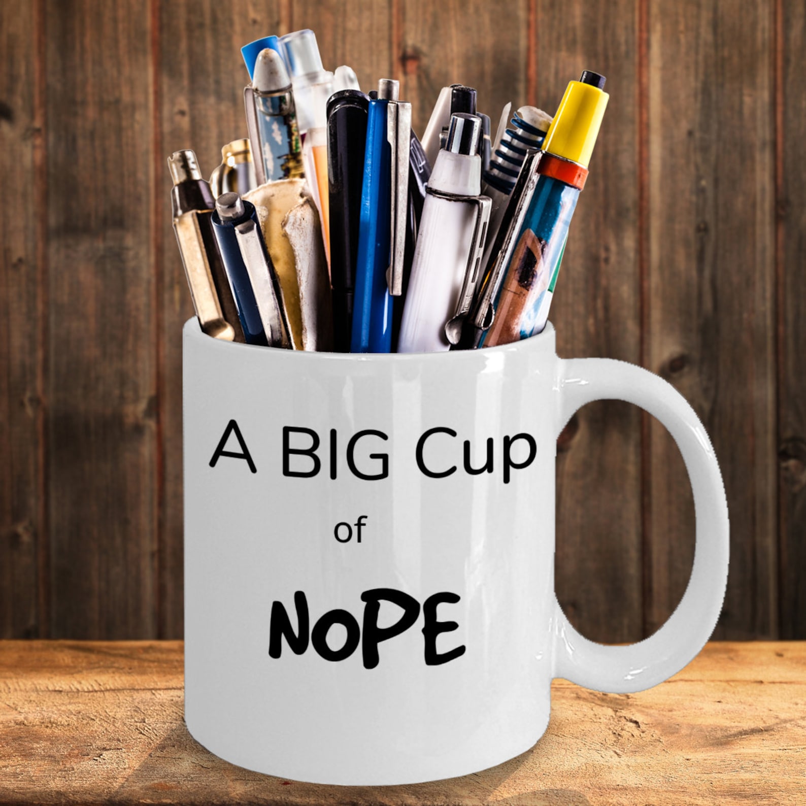 A Nice Big Cup of Nope Mug, Nope Mug, Nope Cup, Big Cup of Nope, Nope ...