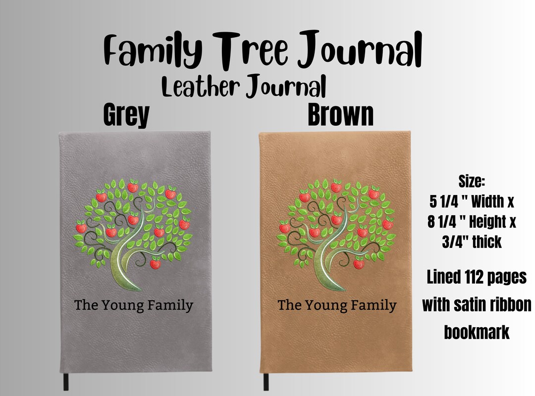 Family Tree Journal, Family History Book, Family Tree Album, Family ...