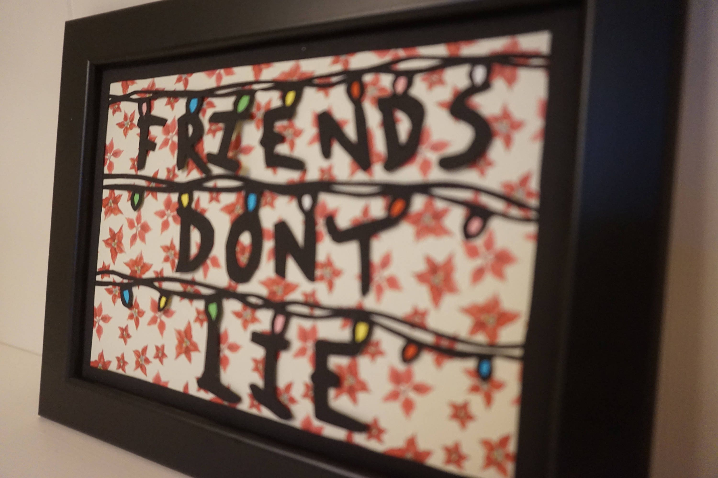 Stranger Things Inspired Hand Cut Framed Paper Cut Art - Etsy